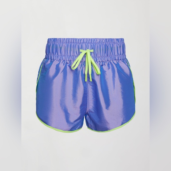 Carbon38 | Shorts | Carbon38 Iridescent Nylon Run Short In Lavender And ...